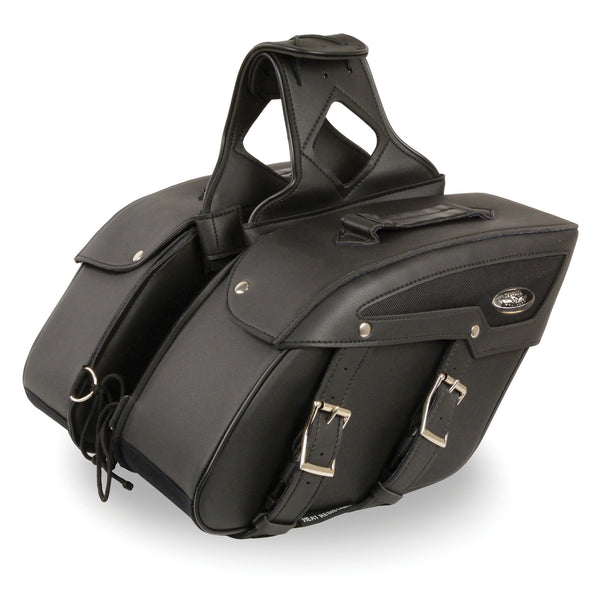 Medium Zip-Off PVC Slanted Throw Over Saddle Bag (13X10X5.5X20) | Maine ...